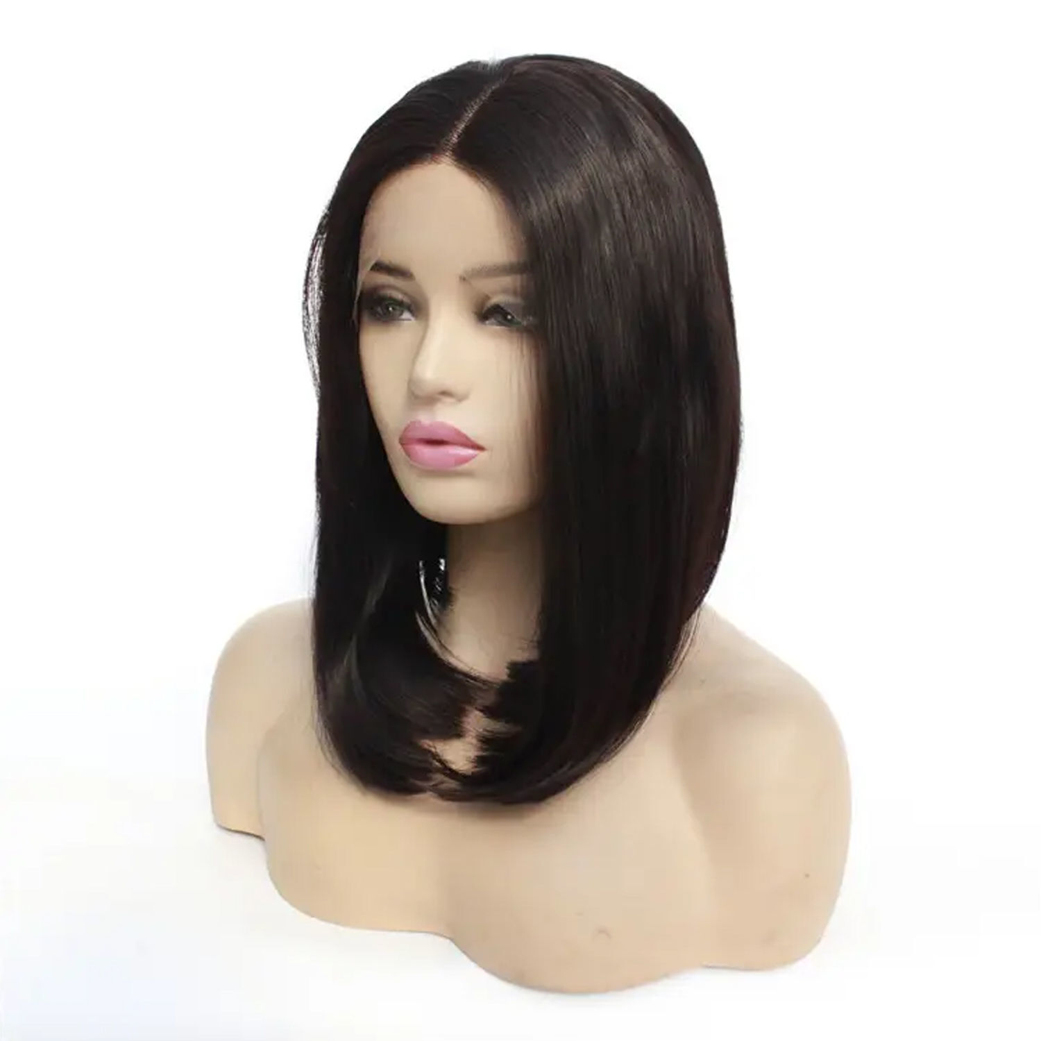Buy Wholesale China Synthetic Wigs Short Black Synthetic Wig Bob Lace ...