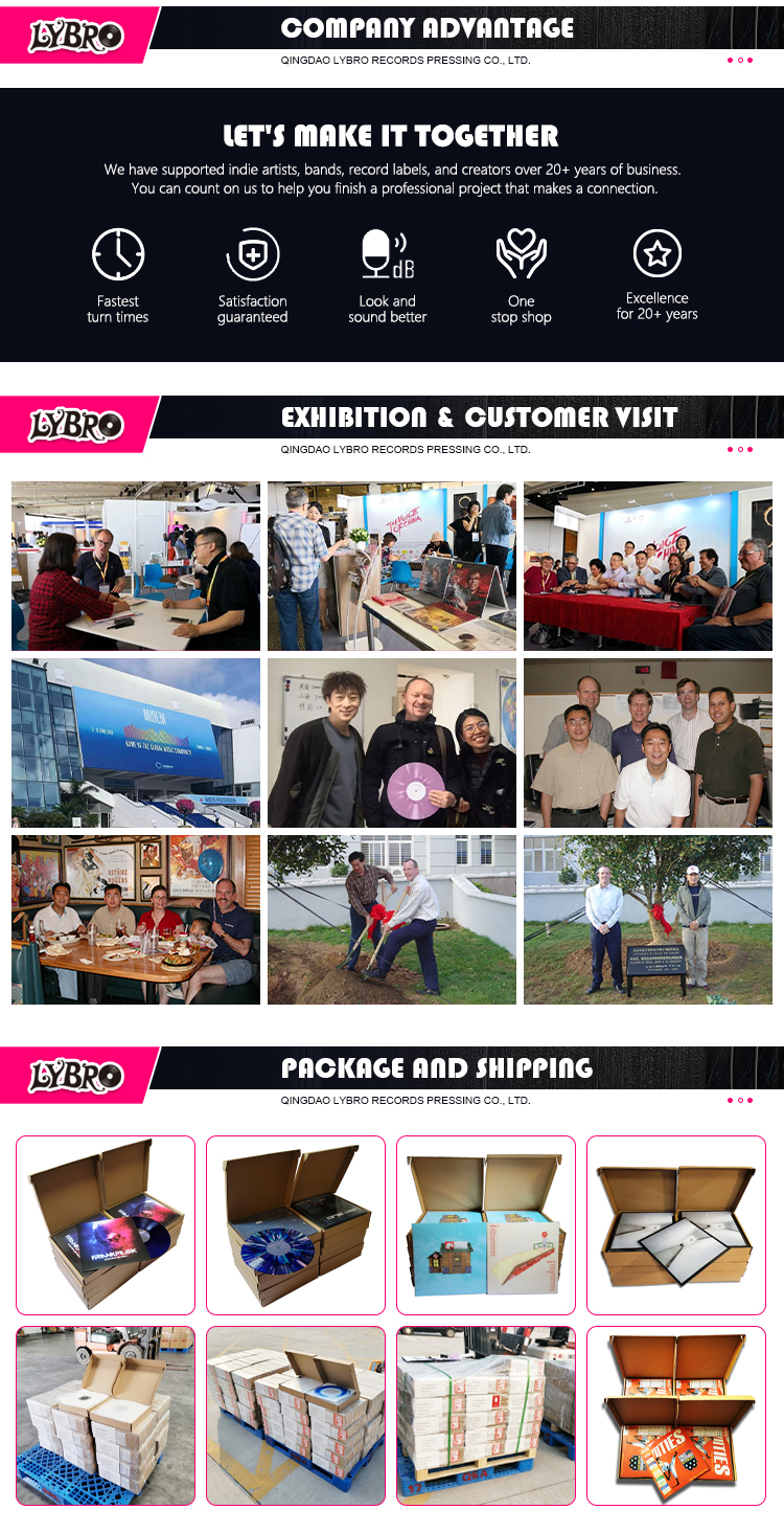 Free Sample Vinyl Record Manufacturing Factory Price Pressing Coloured ...