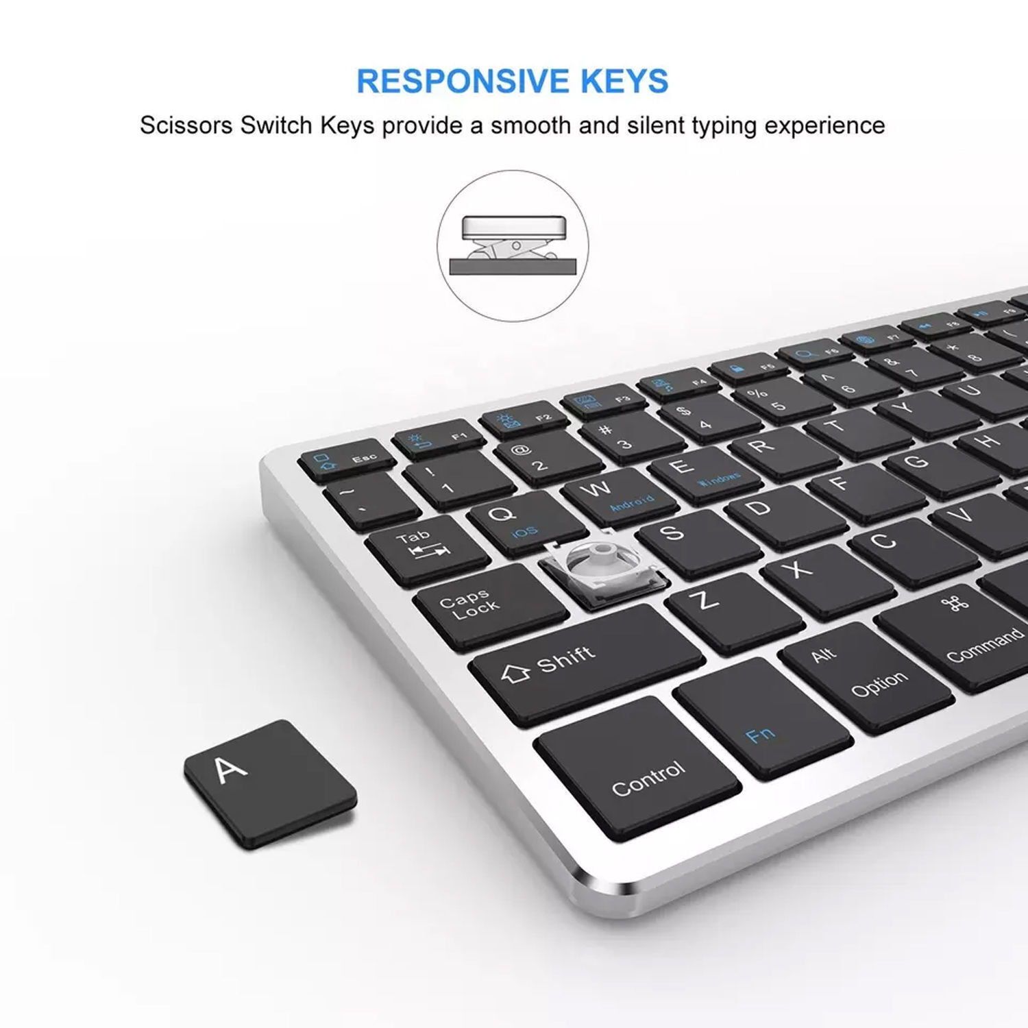 Buy Wholesale China Aluminum Slim Keyboard Thin 2.4ghz Usb Backlit ...