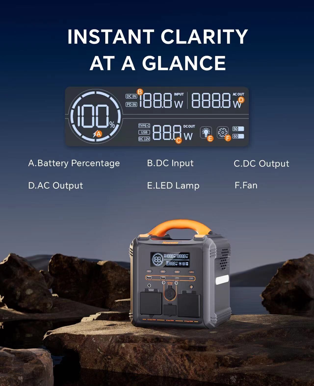 Buy Wholesale China Hot Sale 700w Solar Generator 551wh 220v 110v Home ...