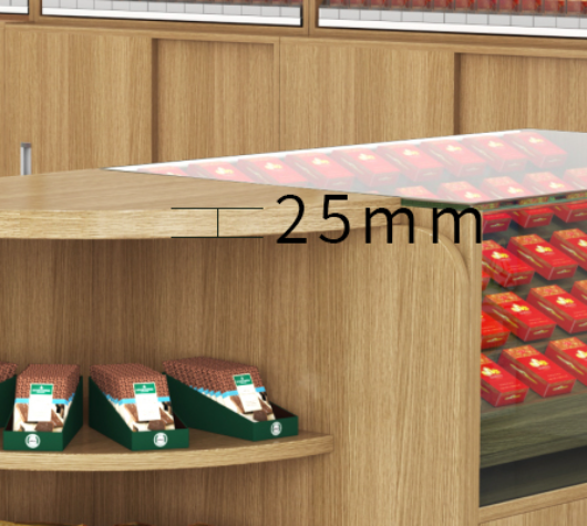 Grocery Marble Table Top Checkout Counter Cashier Desk Fireproof And ...