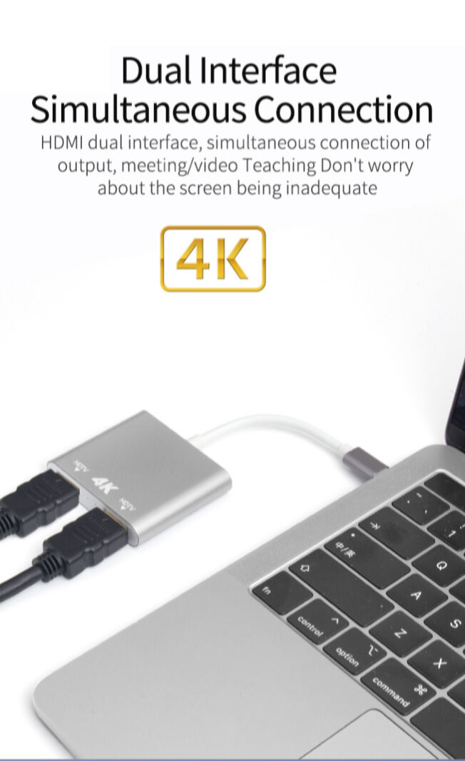 Buy Wholesale China Wholesale Usb C To Dual Hdmi Adapter Supports 4k ...