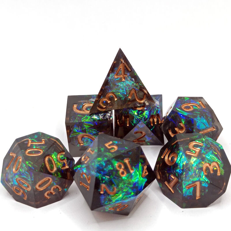 Buy Wholesale China Polyhedral Sharp Resin Dice Set D4 D6 D8 D10 D12 ...