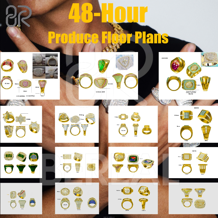 Iced Out Ring Moissanite Oval Shape 925 Sterling Silver Vvs Fine ...