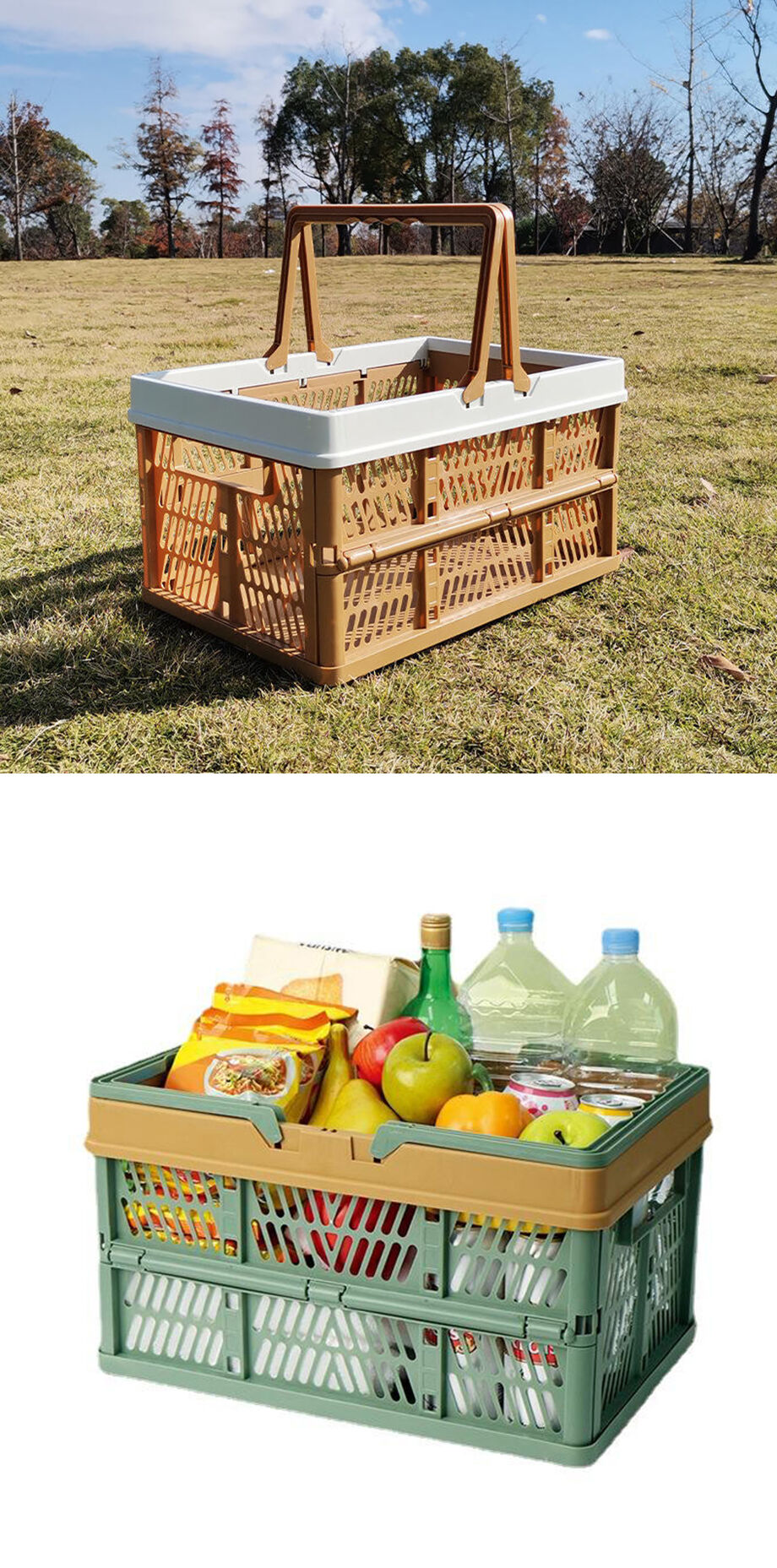 Buy Wholesale China Foldable Plastic Storage Basket Shopping Folding ...