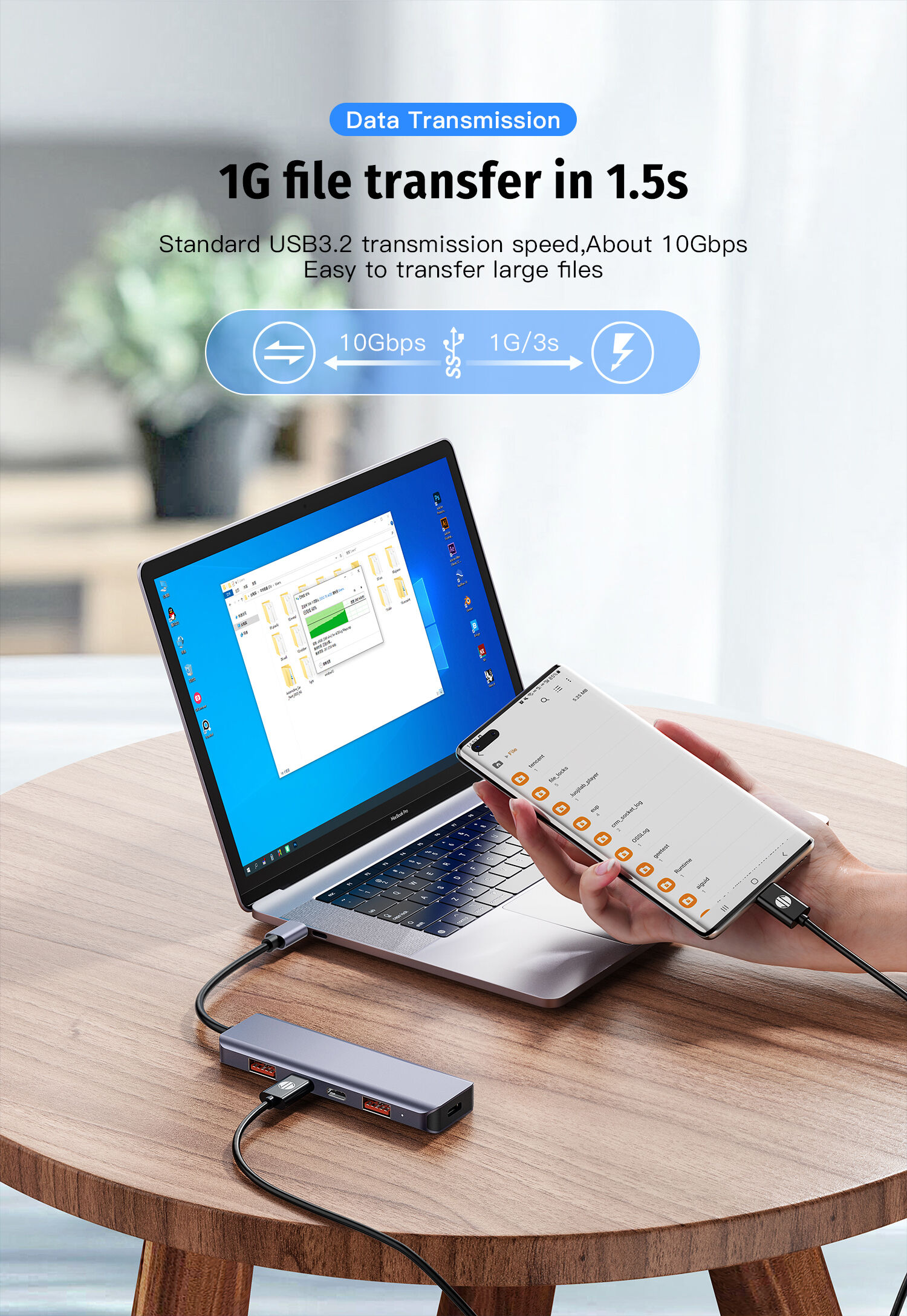 Buy Wholesale China Multifunction Docking Station Aluminum Alloy 4 Usb ...