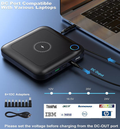 Buy Wholesale China Best Pd 60w 24000mah Laptop Battery 10w Wireless ...