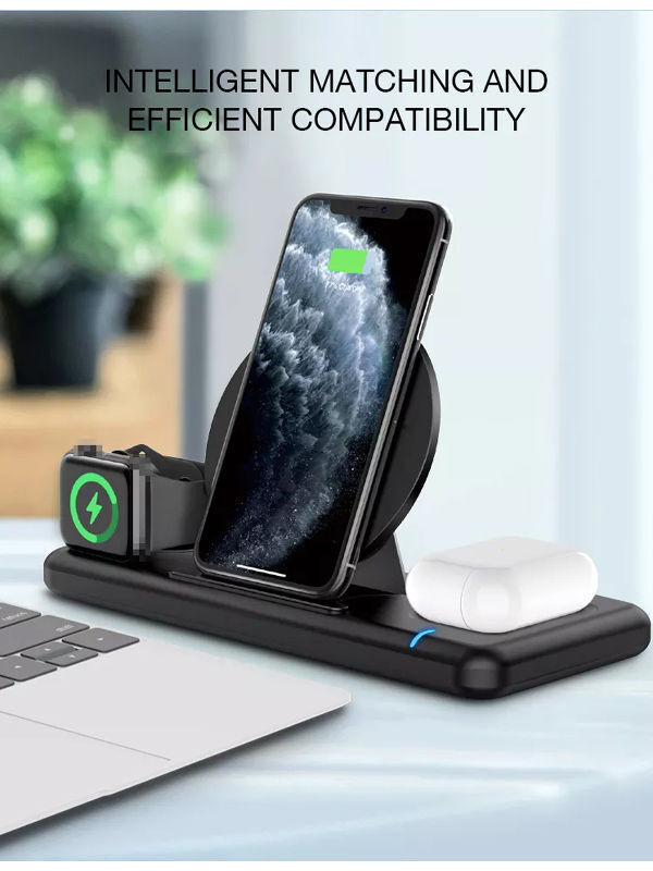 Buy Wholesale China Wireless Charging Stands 3 In 1 Wireless Charging ...