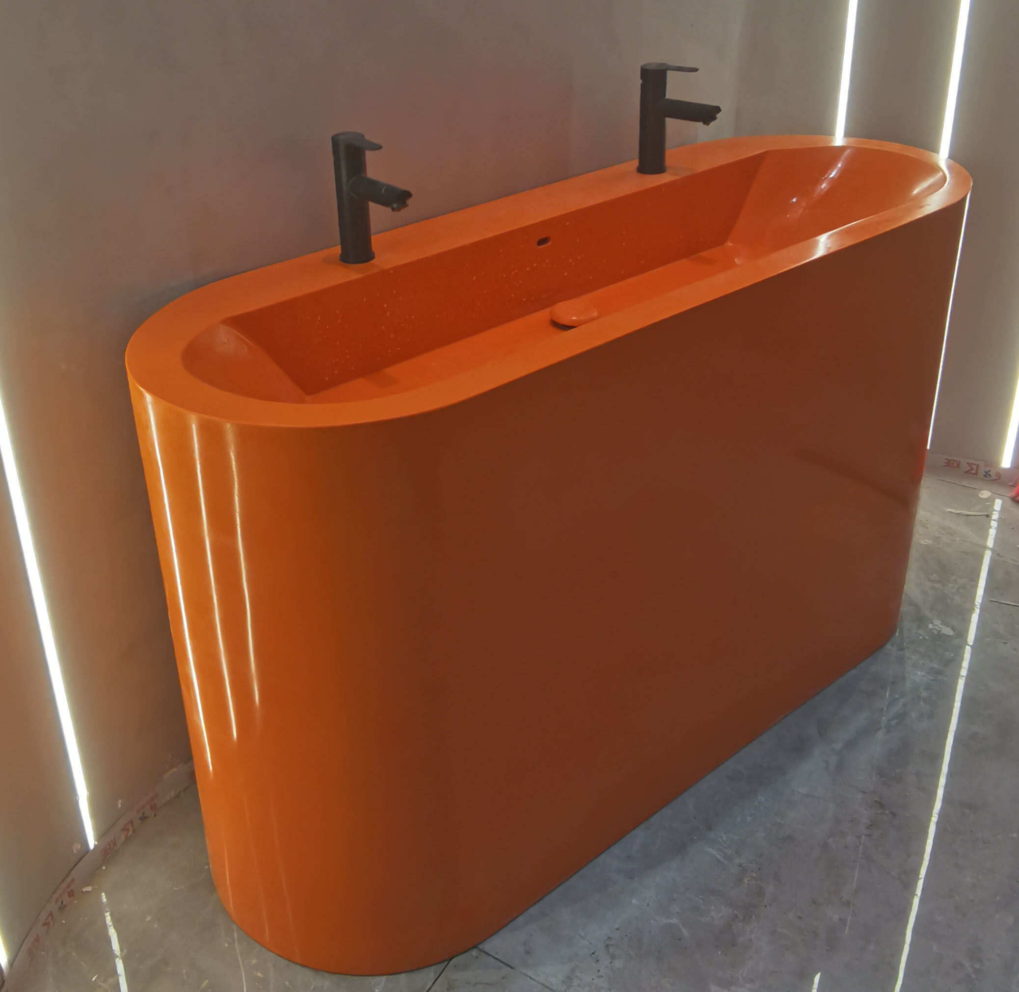 Buy Wholesale China Customized Corians Solid Surface Vanity Bathroom ...