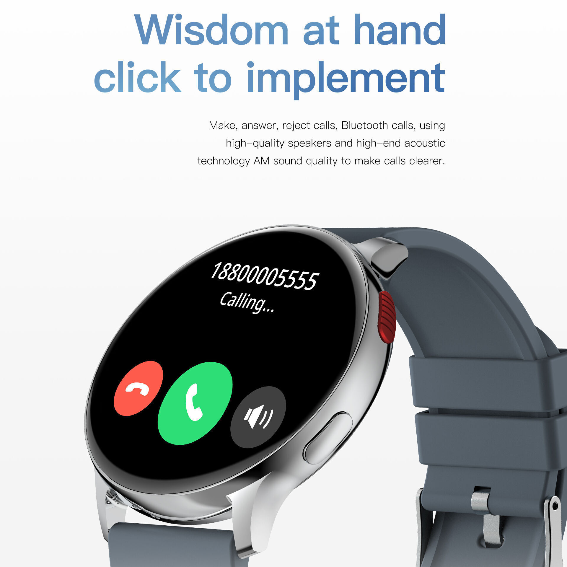 Buy Wholesale China Fashion Amoled Display Calling Smart Watch Smart ...