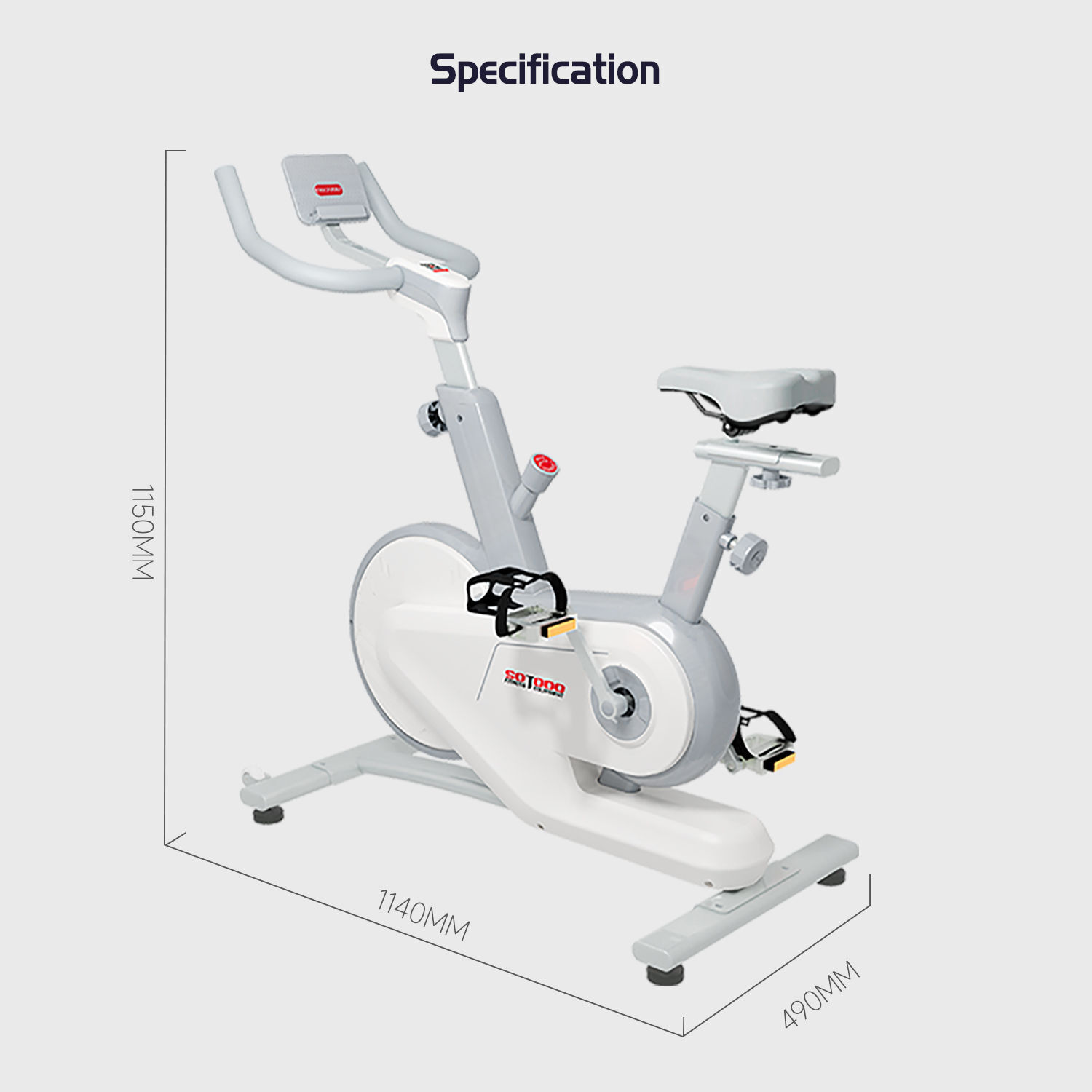 Indoor Cycling Air Stationary Bike Professional Cardio Fitness Home Gym ...
