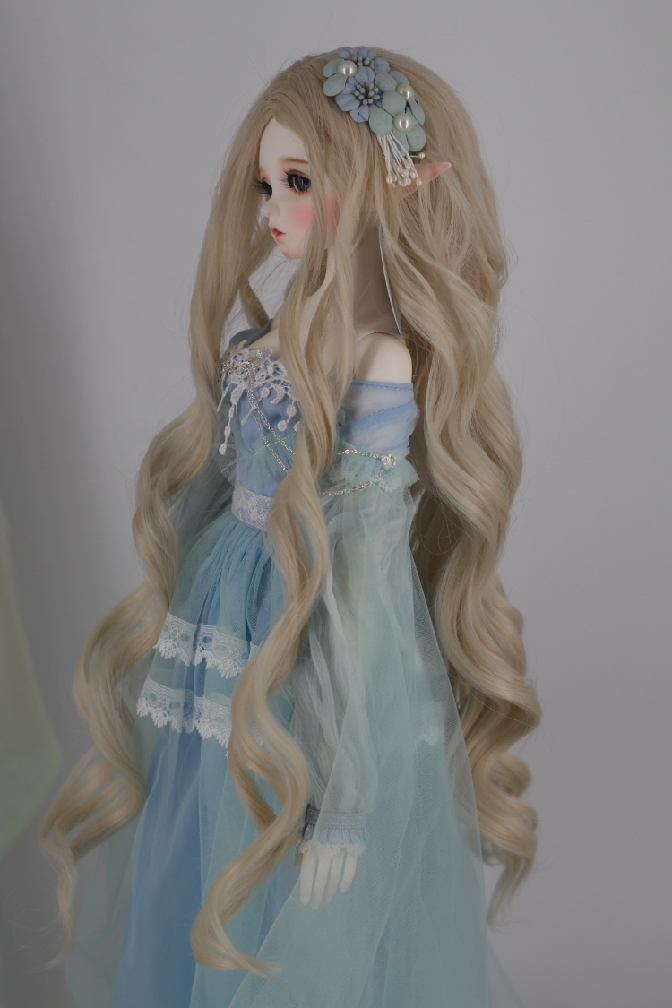 Buy Wholesale China Water Wave Long Hair Synthetic Wigs Bjd Doll ...