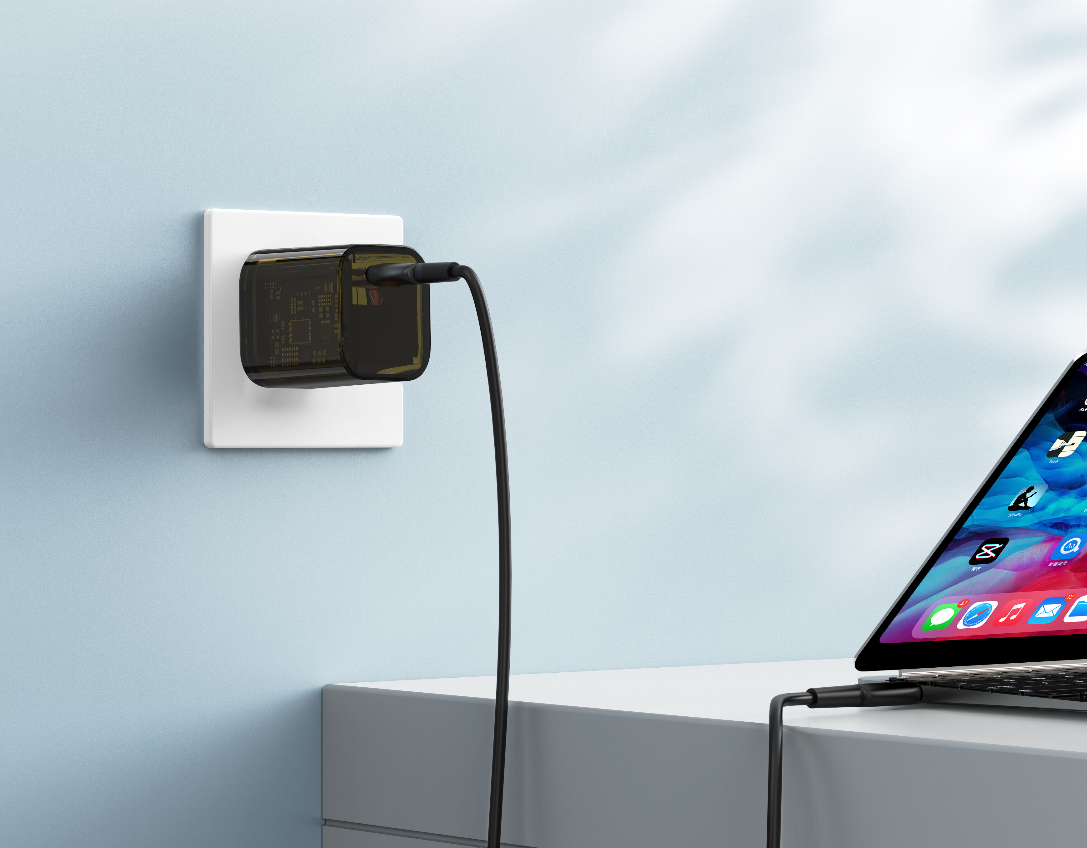 Buy Wholesale China Pd20w Clear Smart Charger & Transparent Travel ...