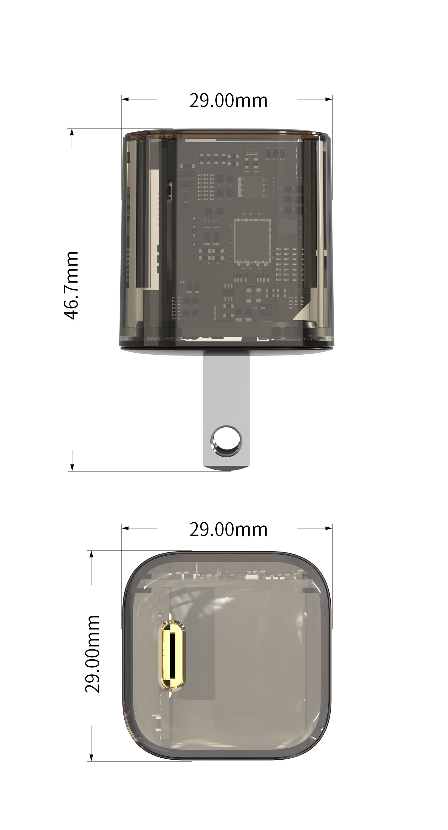 Buy Wholesale China Pd20w Clear Smart Charger & Transparent Travel ...