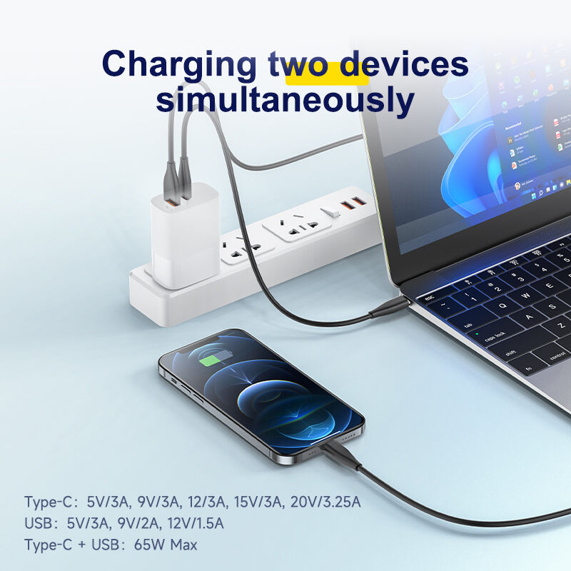 Wholesale Mobile Phone Data Cable Power Adapters Pd 65w Fast Charging ...