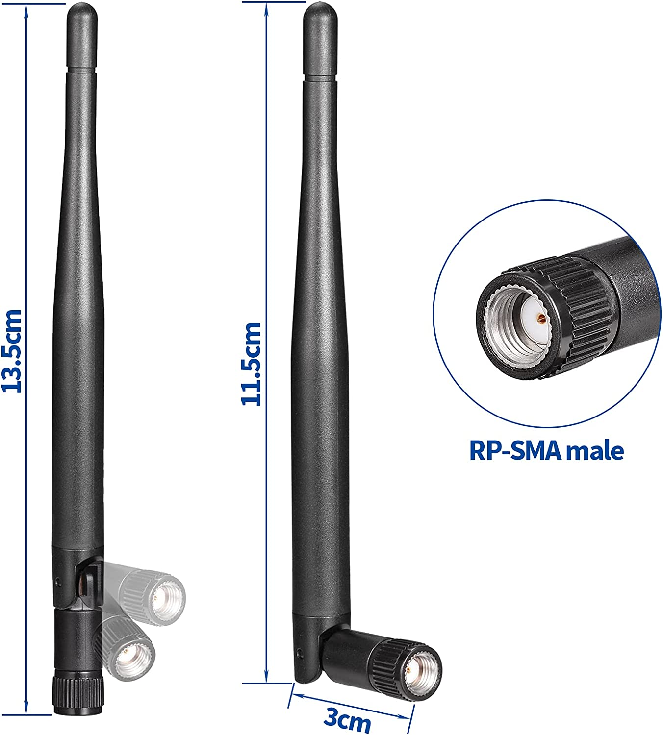 Buy Wholesale China 2.4ghz 5g Foldable 5dbi Omni Whip Antenna Custom ...