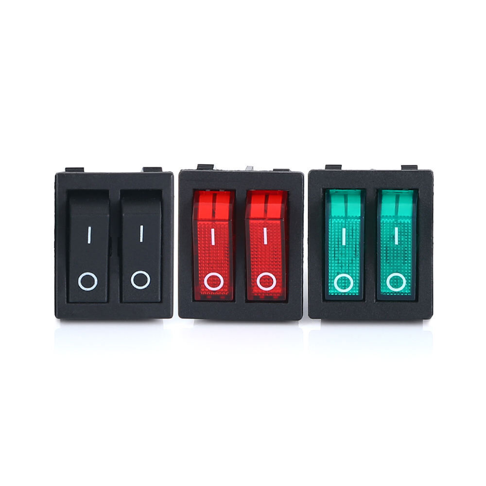 Buy Wholesale China Double Kcd3 3 Pin Socket With Red Green Light ...