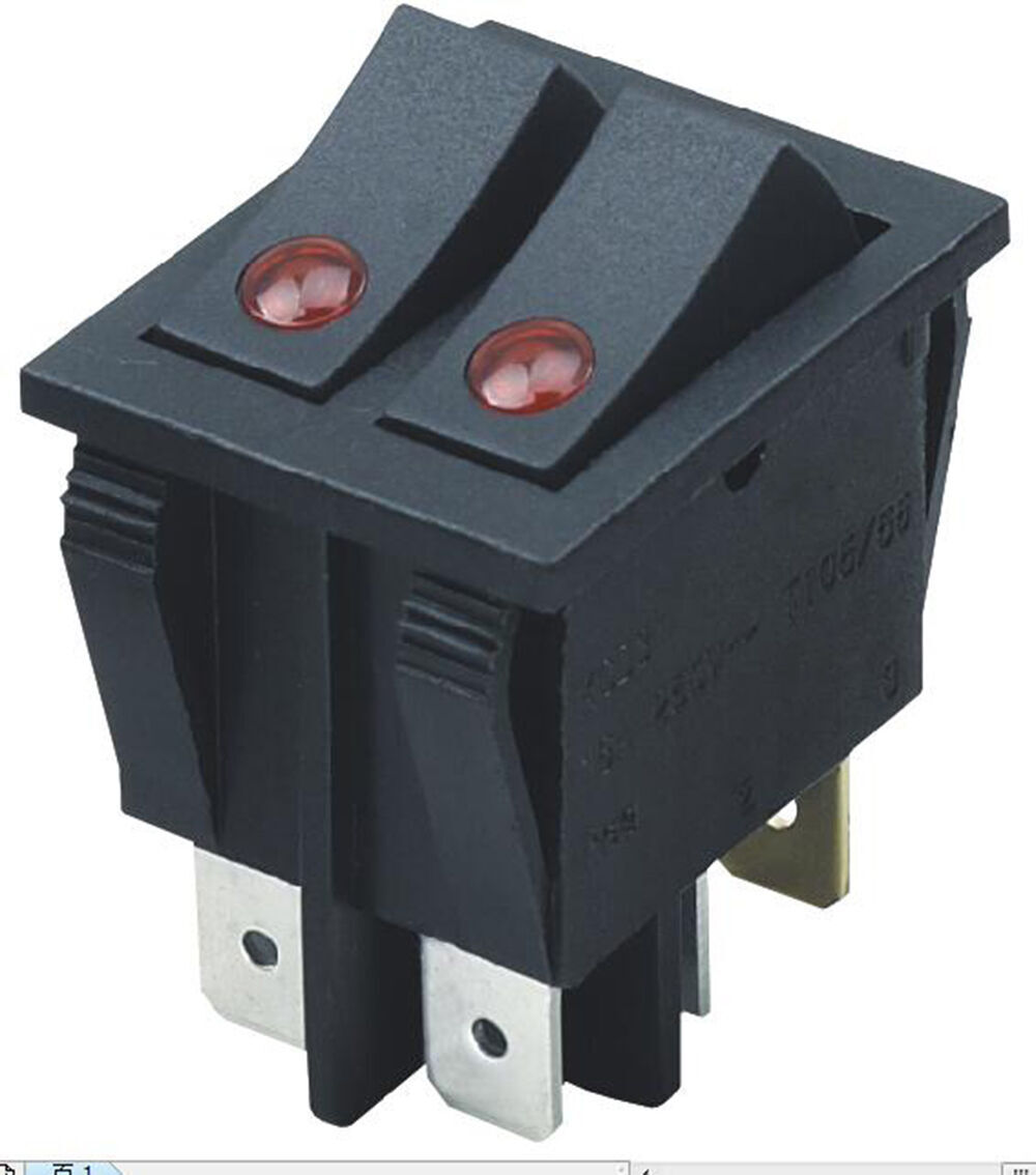 Buy Wholesale China Double Kcd3 3 Pin Socket With Red Green Light ...