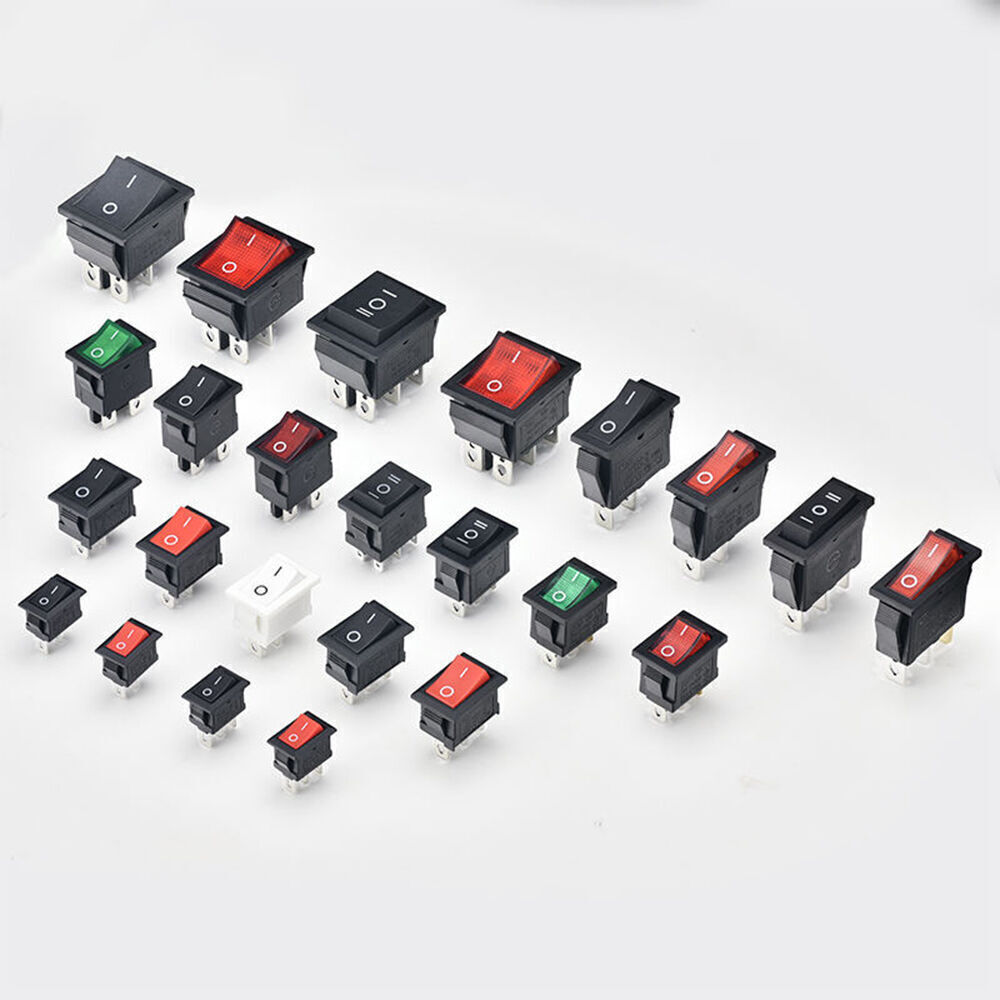 Buy Wholesale China Kejian Kcd4 6pin Rocker Switch With Red Green Light ...