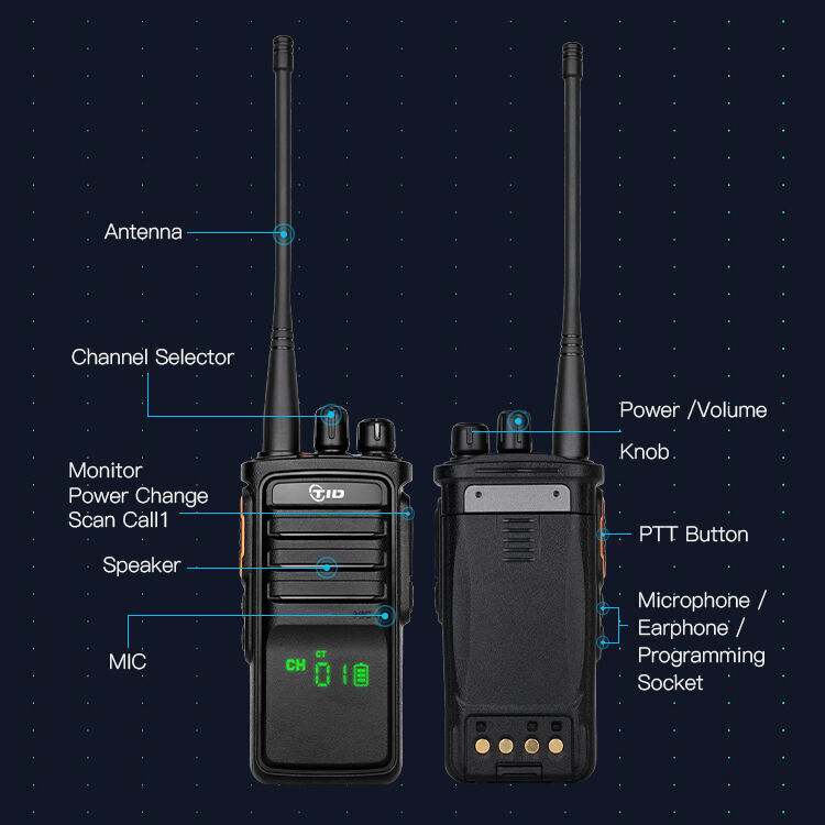 Tid Td-v712 Plus Telsiz Security Wireless Communication Equipment Vhf Uhf Dtmf Two Way Radio ...