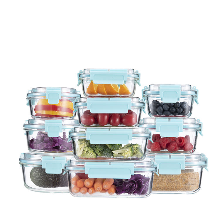Borosilicate Rectangle Lunch Box Small Glass Containers, Glass Food ...