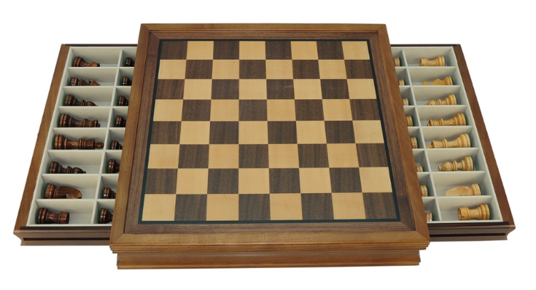 Buy China Wholesale Custom Luxury Indoor 55mm Square Chessboard Wooden ...
