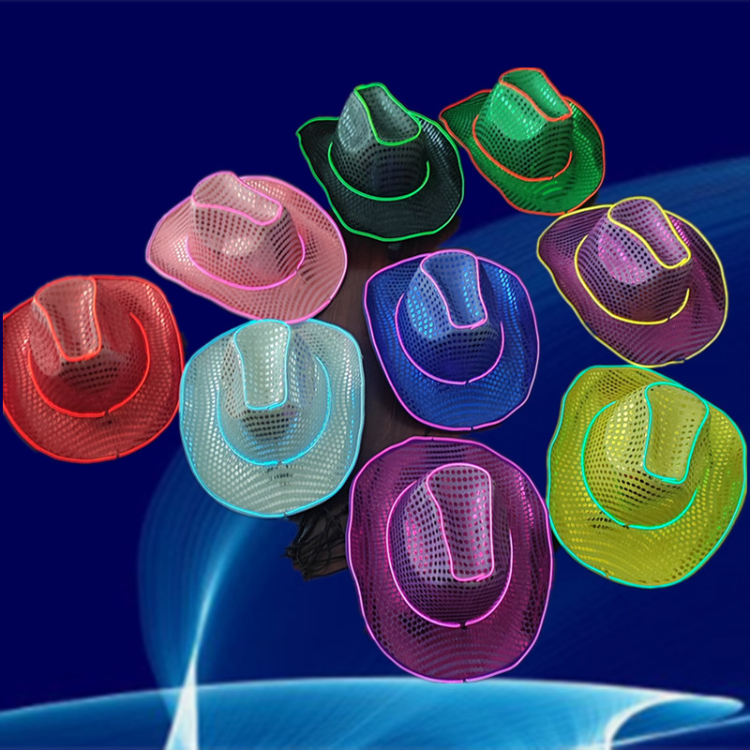 Bulk Buy China Wholesale 2022 Noen Led Light Hat Led Flashing Cowboy ...