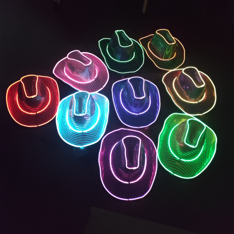 Bulk Buy China Wholesale 2022 Noen Led Light Hat Led Flashing Cowboy ...