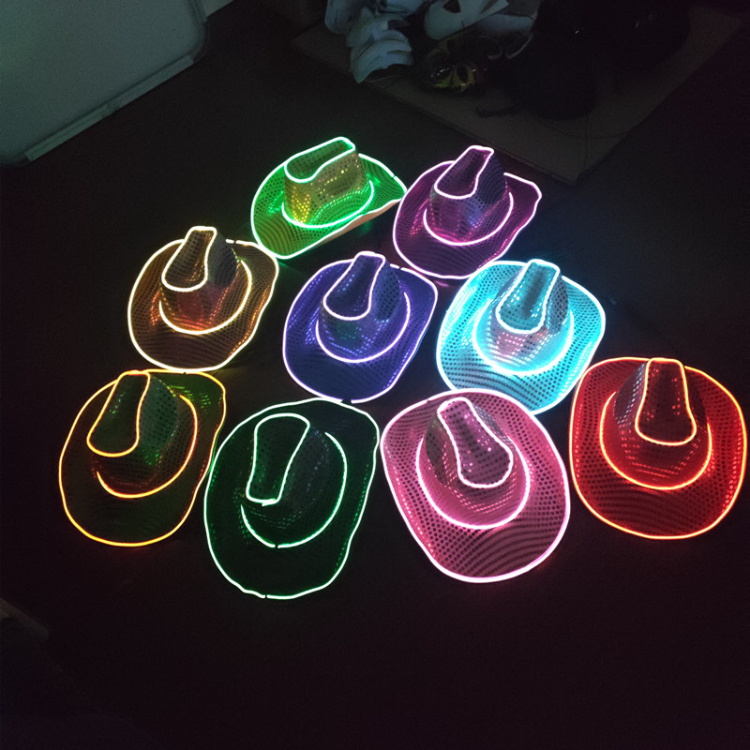 Bulk Buy China Wholesale 2022 Noen Led Light Hat Led Flashing Cowboy ...
