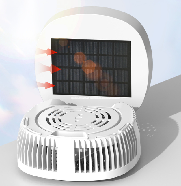 Rechargeable Mini Powered Solar Fan For Outdoor Camping - China ...
