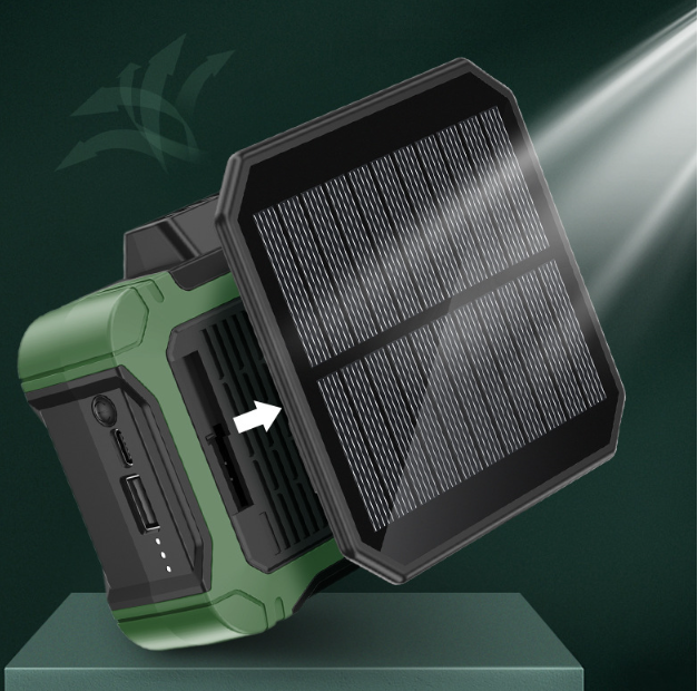 Rechargeable Mini Powered Solar Fan For Outdoor Camping - China ...