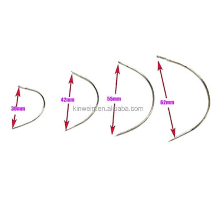 C Type Needles Hair Weaving Thread Sewing Needles For Hair Extension ...