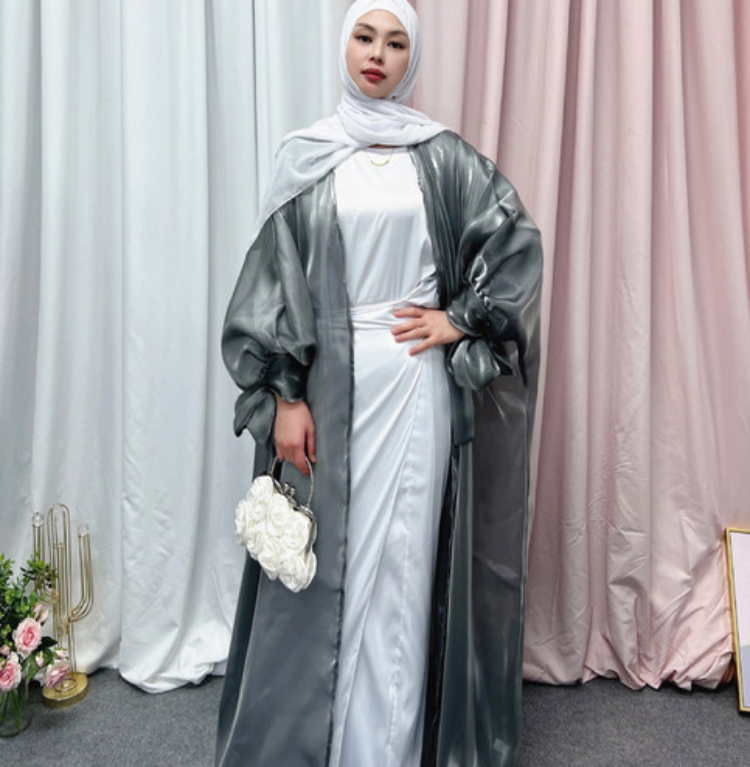 2 Pieces Set Islamic Clothing Mukena Open Abaya Dubai For 2022 New Designs Muslim Femme ...