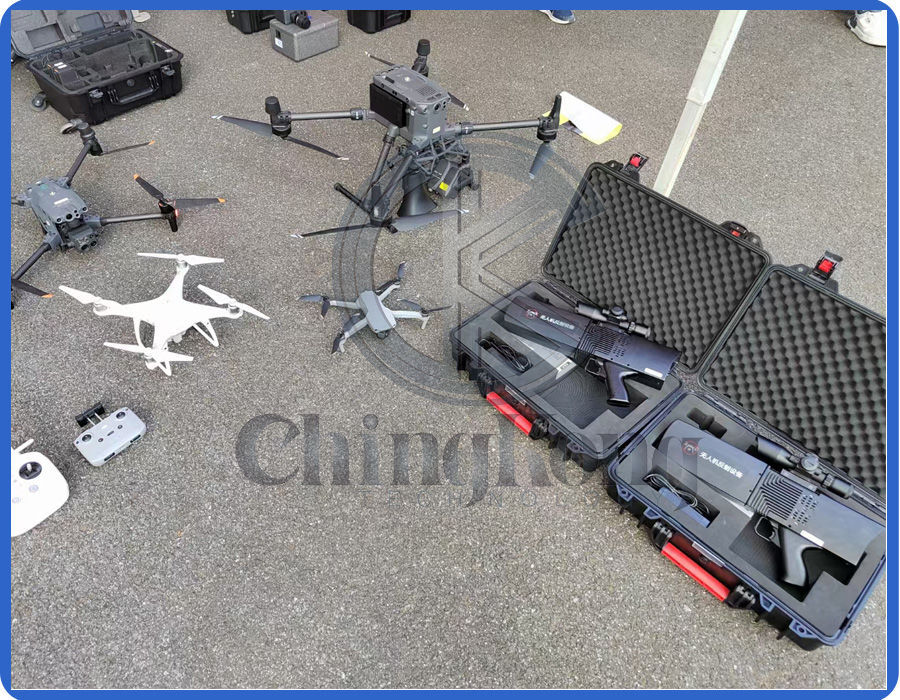 High Power Portable Drone Jammer Gun With Directional Antenna Anti Uav ...