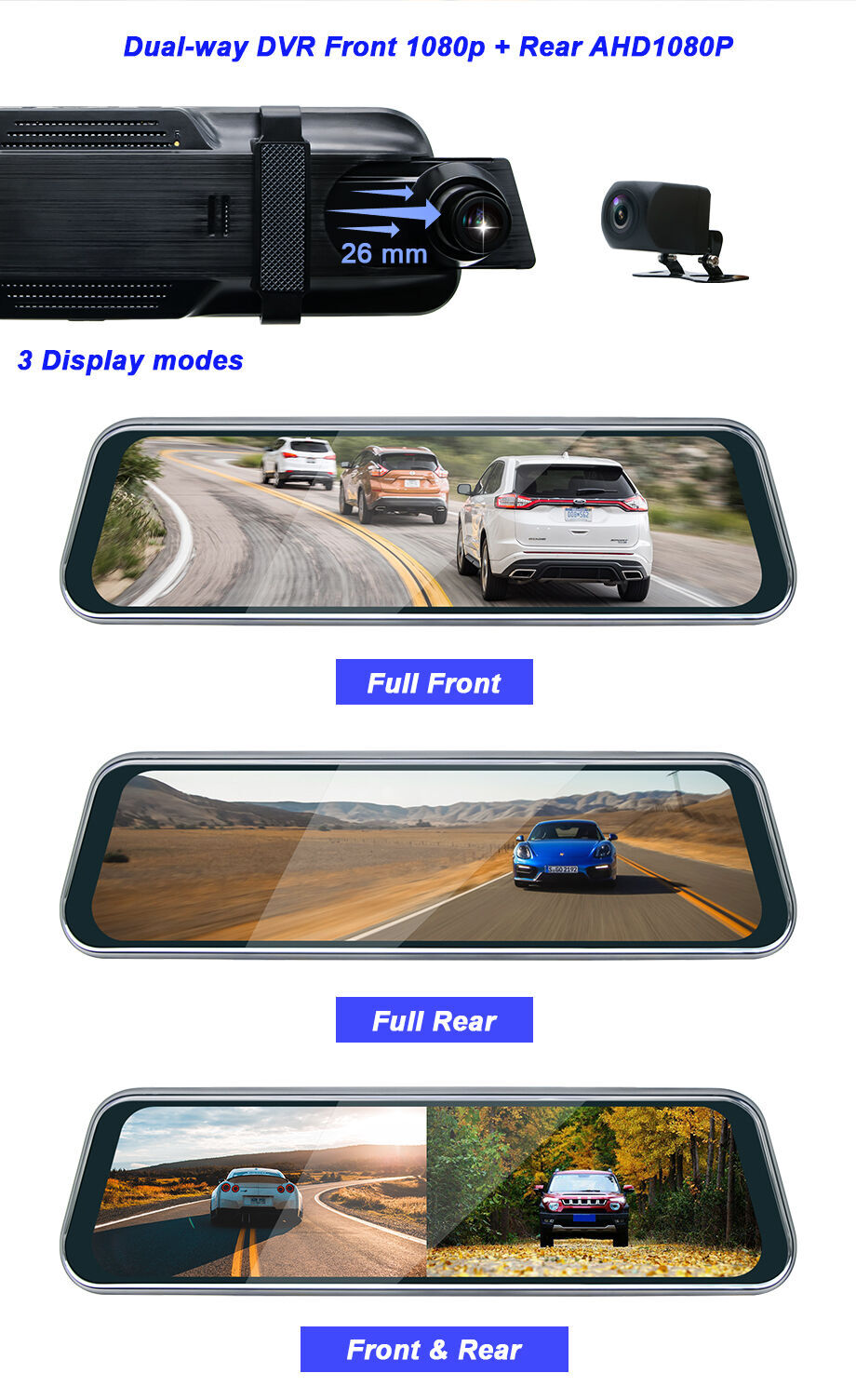 Buy Wholesale China Hot Sales Streaming Media Rearview Dual Lens Car ...