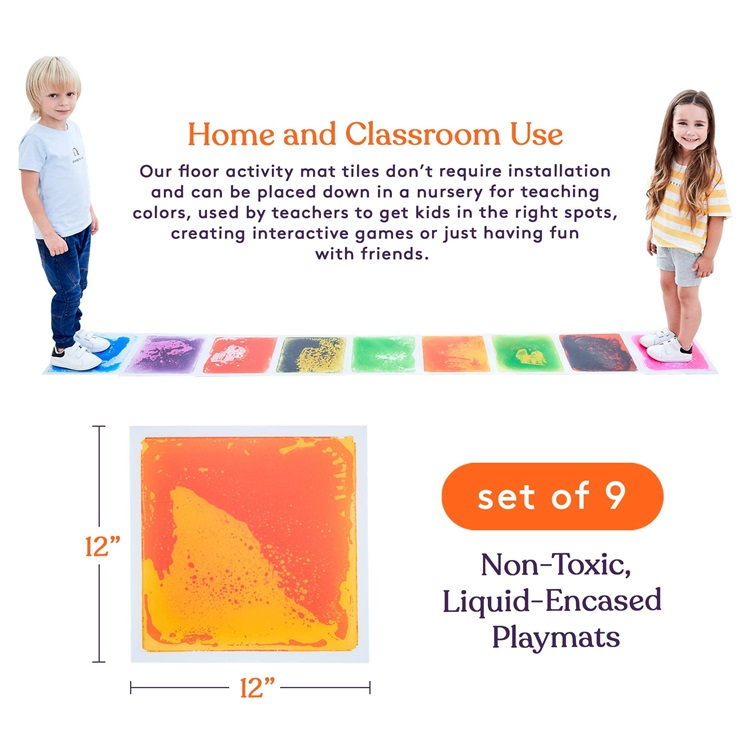 Ready To Ship 6 Pcs Autism Sensory Educational Relieves Stress Square ...