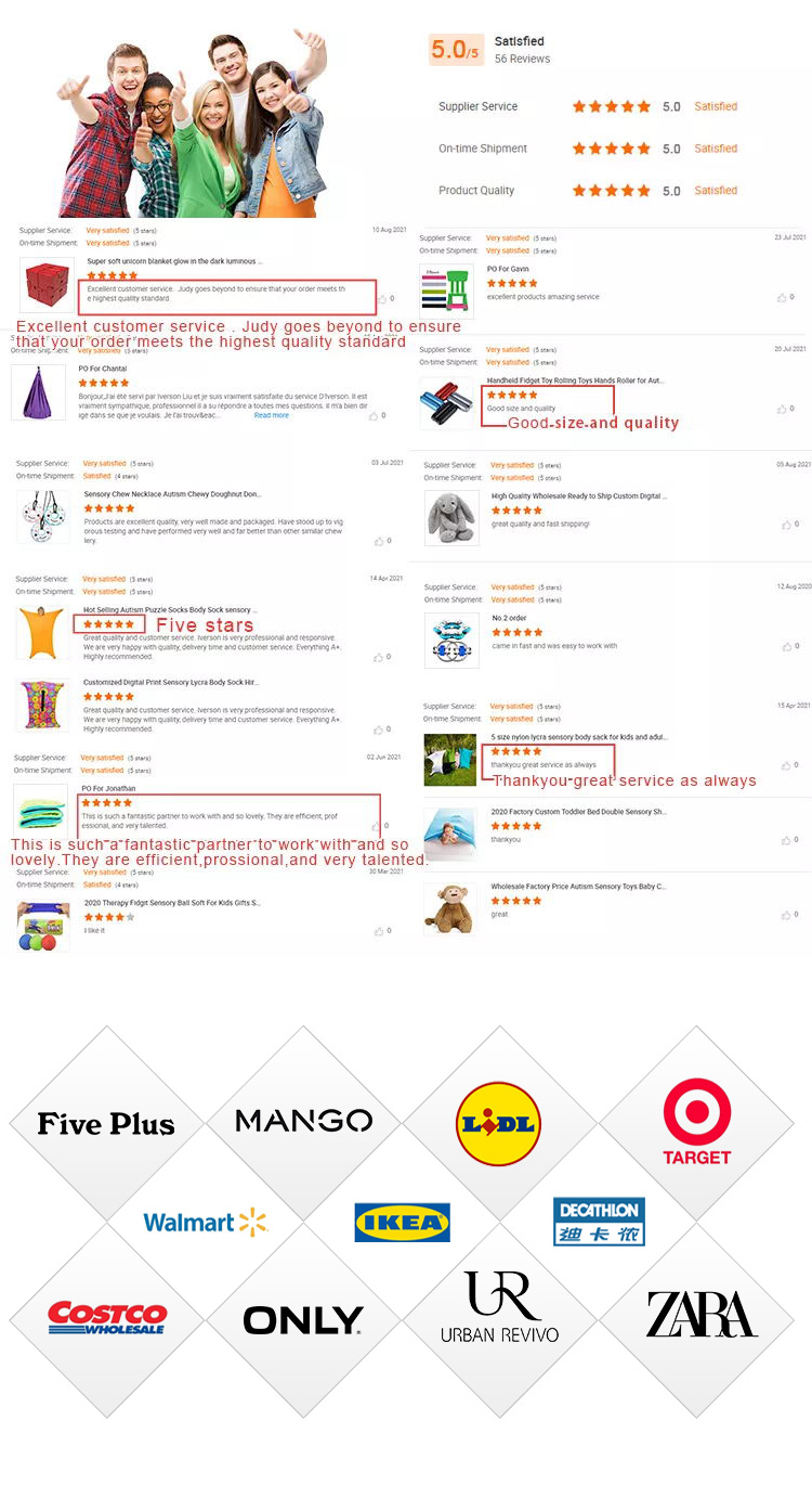 Ready To Ship 6 Pcs Autism Sensory Educational Relieves Stress Square ...