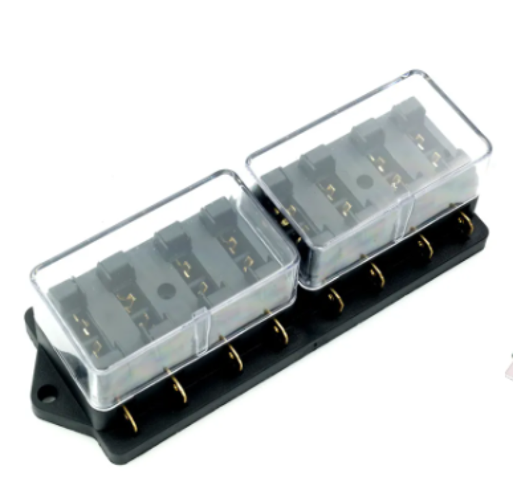8 Way Blade Fuse Holder Block Box Atc/ato Standard Circuit Fuses With ...