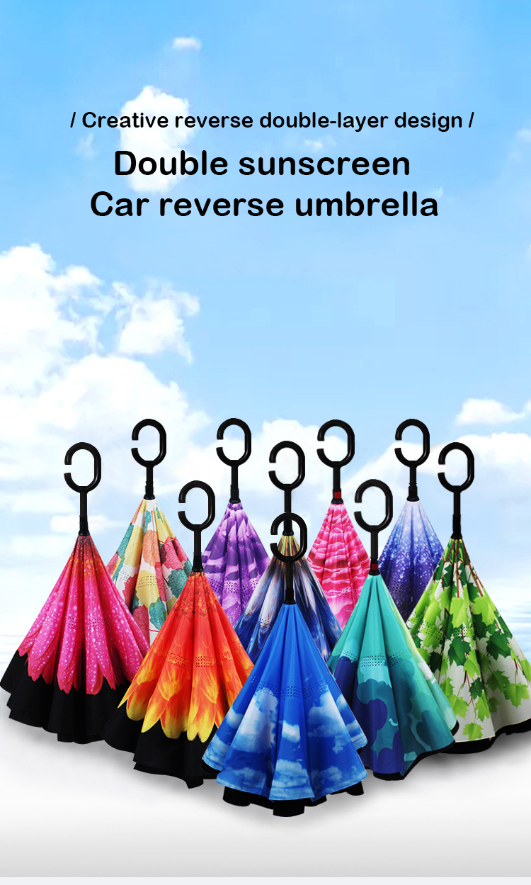 Buy Wholesale China Colorful Automatic Reverse Folding Umbrella Man ...