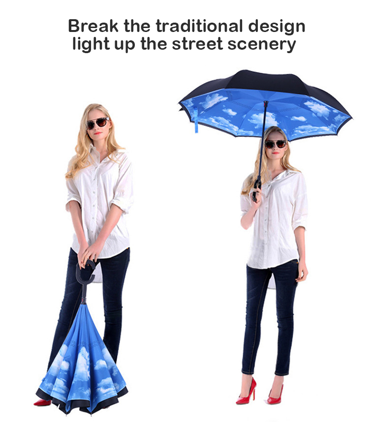 Buy Wholesale China Colorful Automatic Reverse Folding Umbrella Man ...