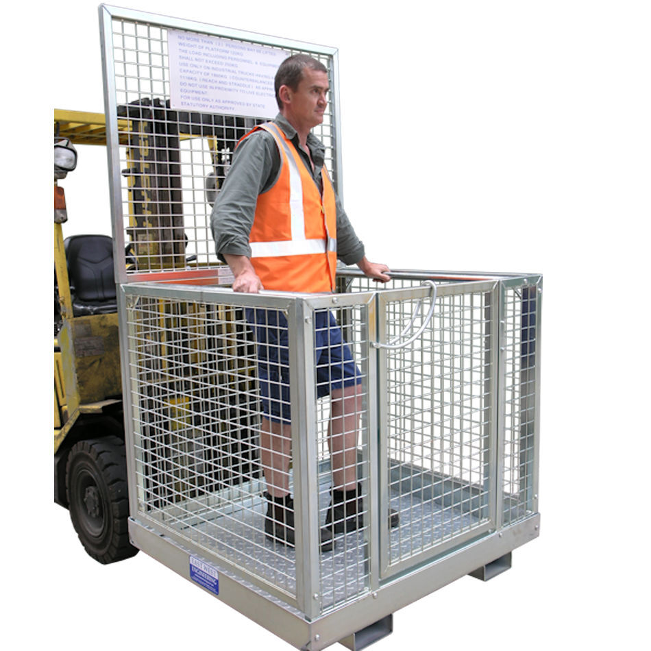 Flatpack Forklift Work Platform Safety Cage F-wp-ms - Expore China ...