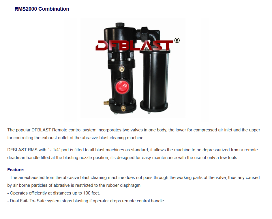 Buy Wholesale China Remote Control Valve Sandblaster Valves Sandblaster ...