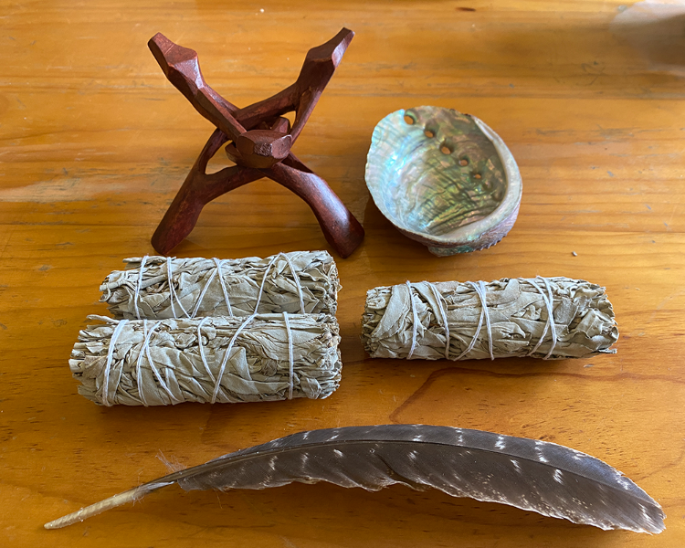 Celion Factory Sale Sage Smudging Kit Set With Sage Shells Bowl Wooden ...