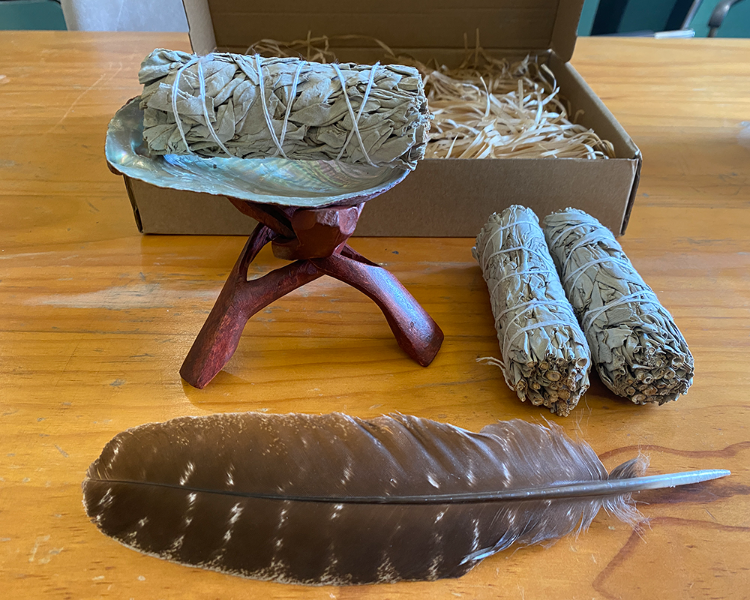 Celion Factory Sale Sage Smudging Kit Set With Sage Shells Bowl Wooden ...