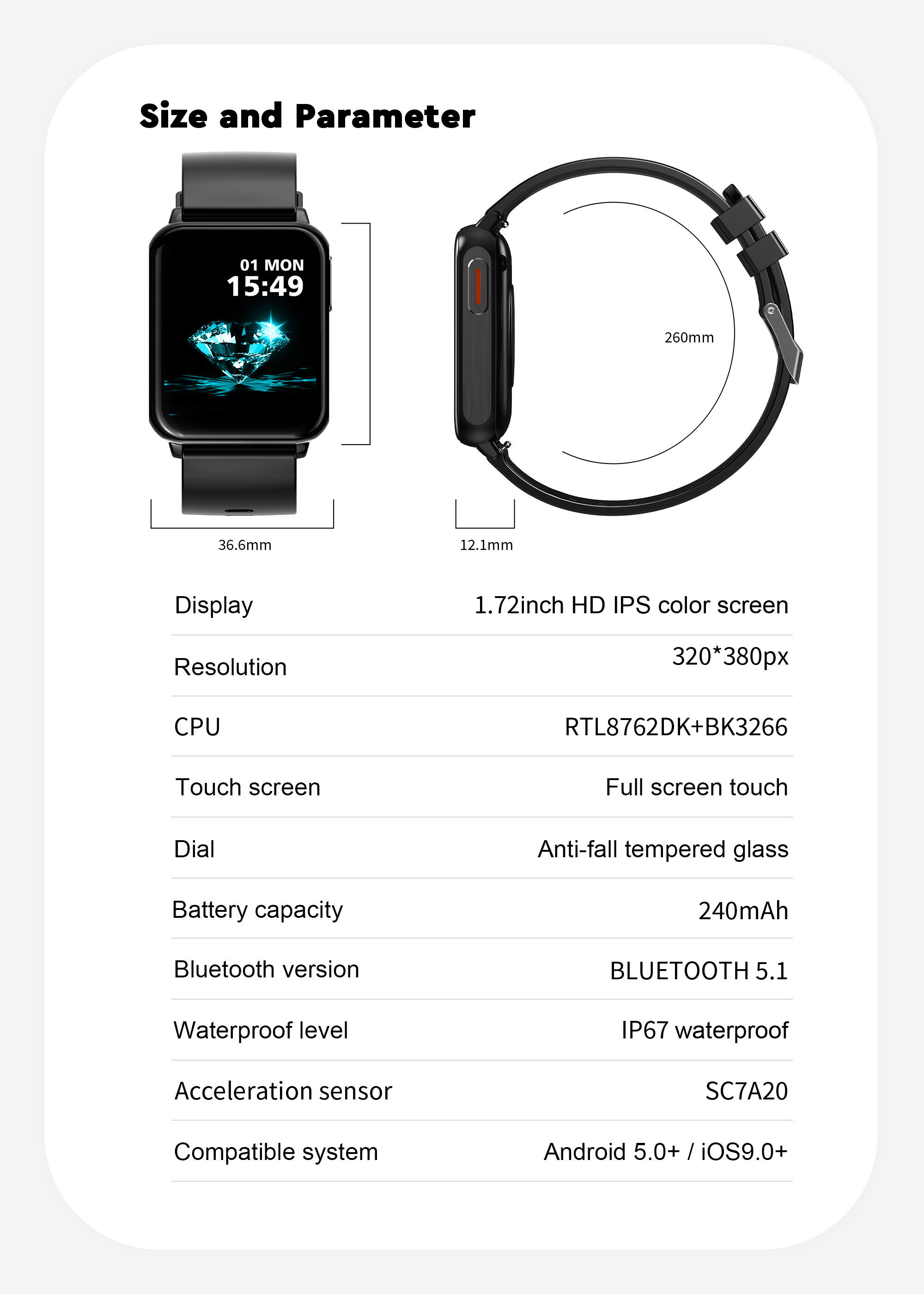 Buy Wholesale China Zl28-smart Watch Smart Bracelet Ce Rohs Smart Watch ...