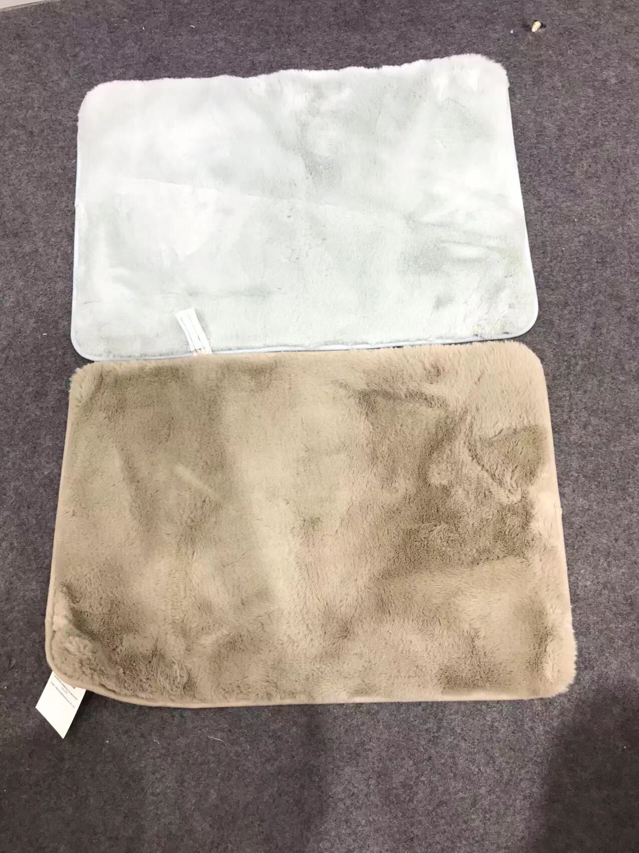 Buy Wholesale China Manufacturer Polyester Fake Fur Bath Mat With Tpr ...
