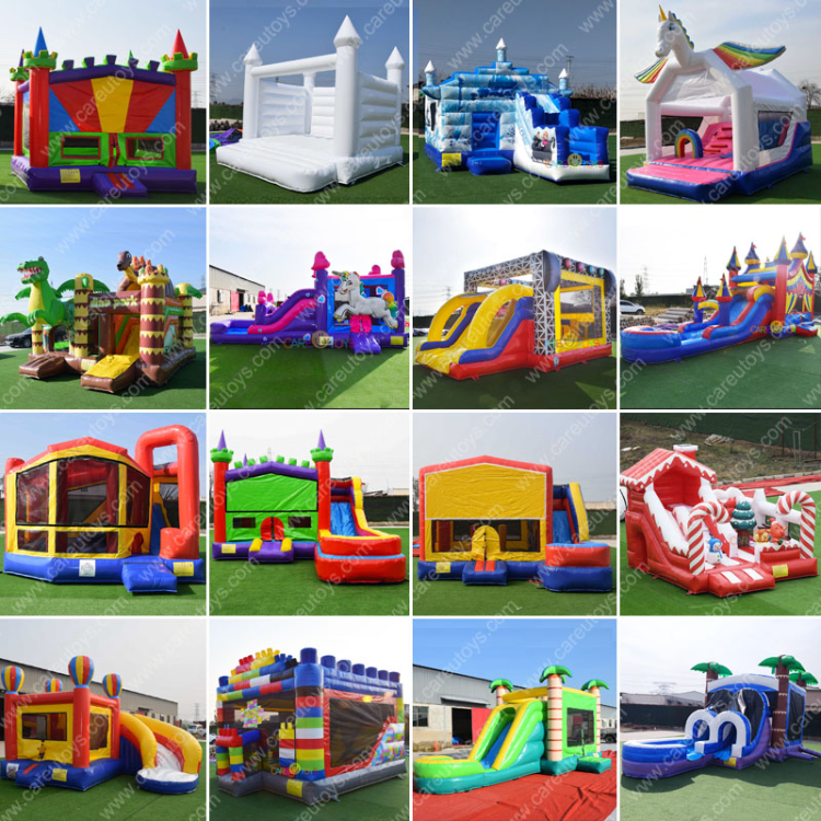 Big Bounce Castle With Water Slide Baby Bouncers Jumperoo Bouncey ...