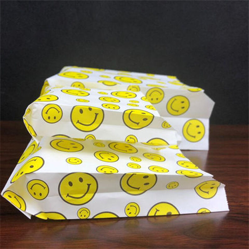 Buy Wholesale China Hot Selling Smiling Face Oil-proof Paper Bag Bun ...