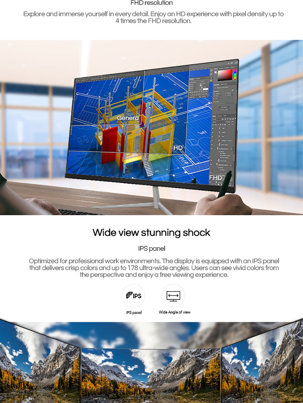 Buy Wholesale China 32 Inch Lcd Monitor 75hz Ips Computer Display Rgb ...