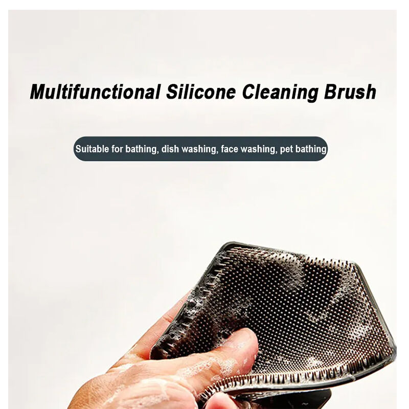 Bath Exfoliating Back Scrubber Wash Skin Massage Dry Silicone Body ...